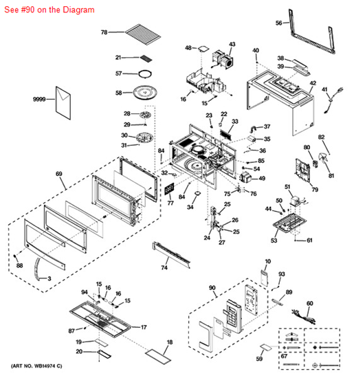 GE CONTROL PANEL ASM SS - Part# WB07X11281 | Appliance Parts - PartsIPS