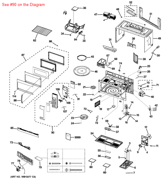 GE ASM CONTROL PANEL SS - Part# WB07X11363 | Appliance Parts - PartsIPS