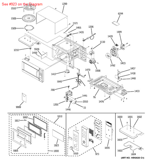 GE CONTROL PANEL AND PCB ASM - Part# WB27X11044 | Appliance Parts ...