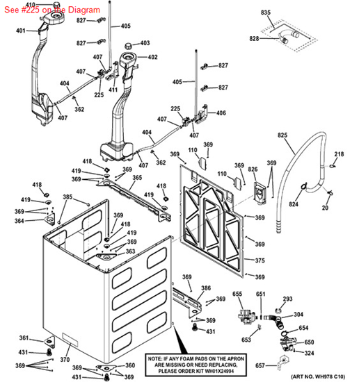 GE SENSOR - BULK DISPENSER - Part# WH12X10564 | Appliance Parts - PartsIPS