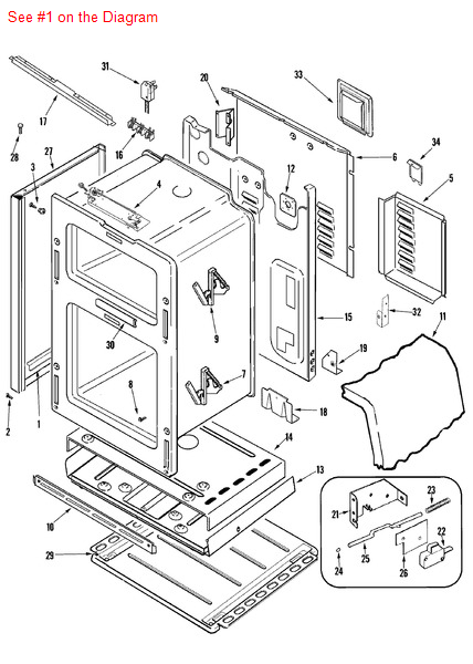 Maytag SPACER, SIDE PANEL (LONG) - Part# 74007427 | Appliance Parts ...