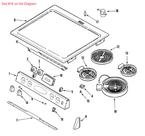 Maytag KNOB (WHT/CHR) - Part# 74008947 | Appliance Parts - PartsIPS