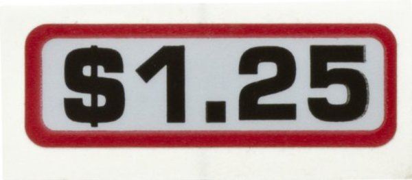 Greenwald Industries Coin Slide Chute $1.25 SLIDE DECAL - Part# 00-9104 ...