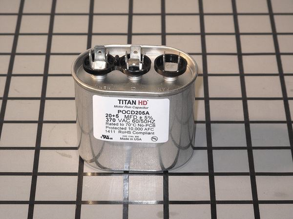 20+5 MFD 370V OVAL RUN CAP - Part# POCD205A | Appliance Parts - PartsIPS
