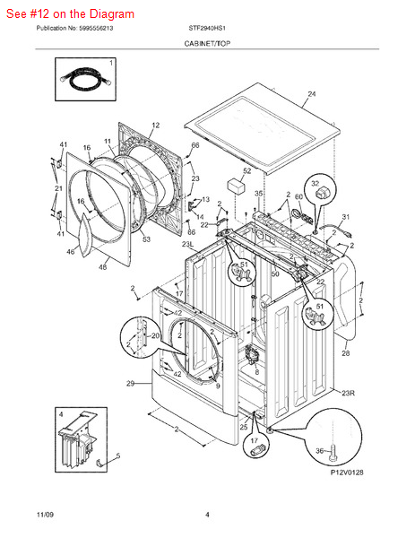 Frigidaire PANEL - Part# 134507300 | Appliance Parts - PartsIPS