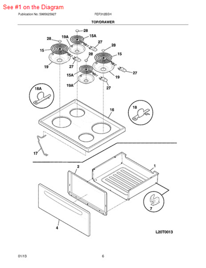 Frigidaire P-1 DRAWER-UTILITY + O/S1 - Part# 316011503 | Appliance ...