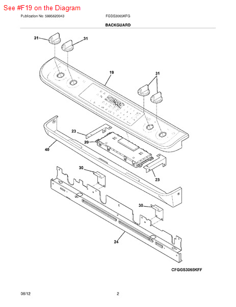 Frigidaire PANEL ASSEMBLY - Part# 318922141 | Appliance Parts - PartsIPS