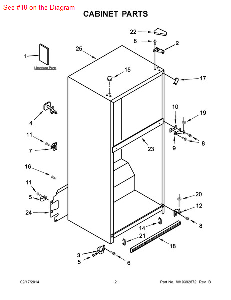 Whirlpool GRILLE - Part# 2254386 | Appliance Parts - PartsIPS