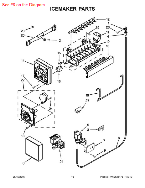 Whirlpool TUBE-WATER - Part# W10664272 | Appliance Parts - PartsIPS