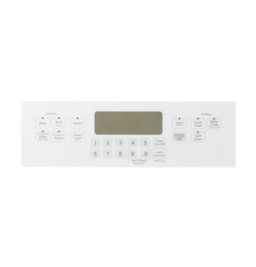 RANGE CONTROL PANEL - WHITE - Part# WB07X20572 | Appliance Parts - PartsIPS